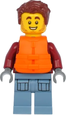 LEGO City Harl Hubbs Dark Red Hooded Sweatshirt