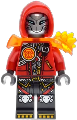 LEGO DREAMZzz Cooper Robot with Red Hood and Trans-Orange Armor