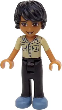 LEGO Friends Matthew Black Trousers, Khaki Shirt