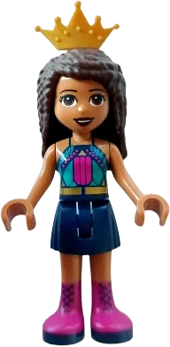 LEGO Brand Friends Andrea Dark Turquoise Halter Top with Magenta ...