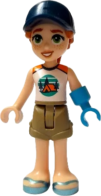 LEGO Friends Autumn White and Orange Sleeveless Top with Tent