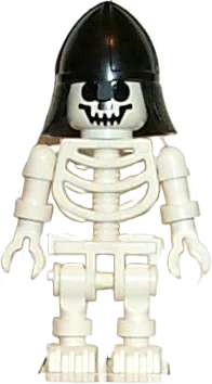 LEGO Castle Skeleton Standard Skull • Minifig gen009 • SetDB