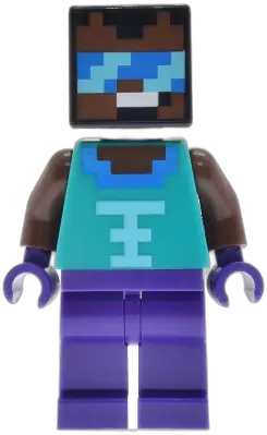 LEGO Minecraft Cool Hero • Minifig min250 • SetDB