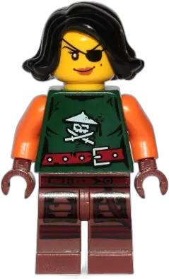 LEGO NINJAGO Cyren Dark Green Outfit • Minifig njo0218