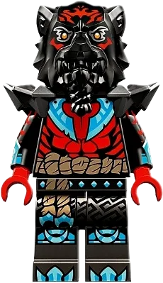 LEGO NINJAGO Lord Ras Red Markings and Muscles