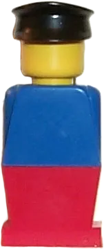 LEGO Trains LEGOLAND Blue Torso, Red Legs • Minifig old013