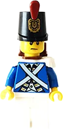 LEGO Pirates Bluecoat Soldier 4 Sweat Drops • Minifig pi155