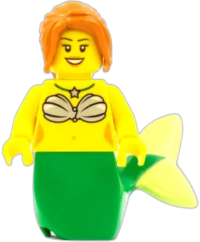 LEGO Education Mermaid Green Tail • Minifig pi184 • SetDB