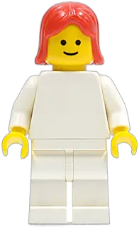 LEGO Education Plain White Torso White Arms, Red Legs