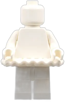 LEGO Education Plain Ballerina White Torso, White Legs