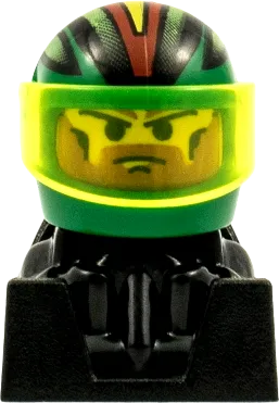 LEGO Racers Off Road Racer Green and Black • Minifig rac086