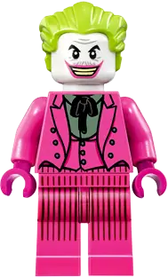 LEGO DC The Joker Dark Pink Suit • Minifig sh0238 • SetDB