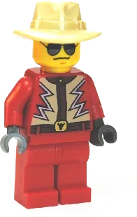LEGO Classic Red Jacket Tan and White Zigzag Pattern
