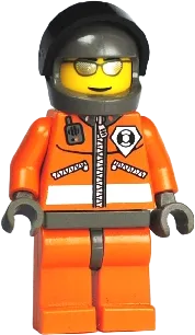 LEGO City Coast Guard World City Orange Jacket with Zipper