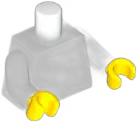 LEGO FreeStyle Plain Green Torso White Arms, White Legs