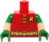 LEGO DC Robin Molded Short Sleeves • Minifig sh0200 • SetDB