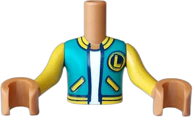 LEGO Friends Leo Dark Turquoise and Yellow Jacket